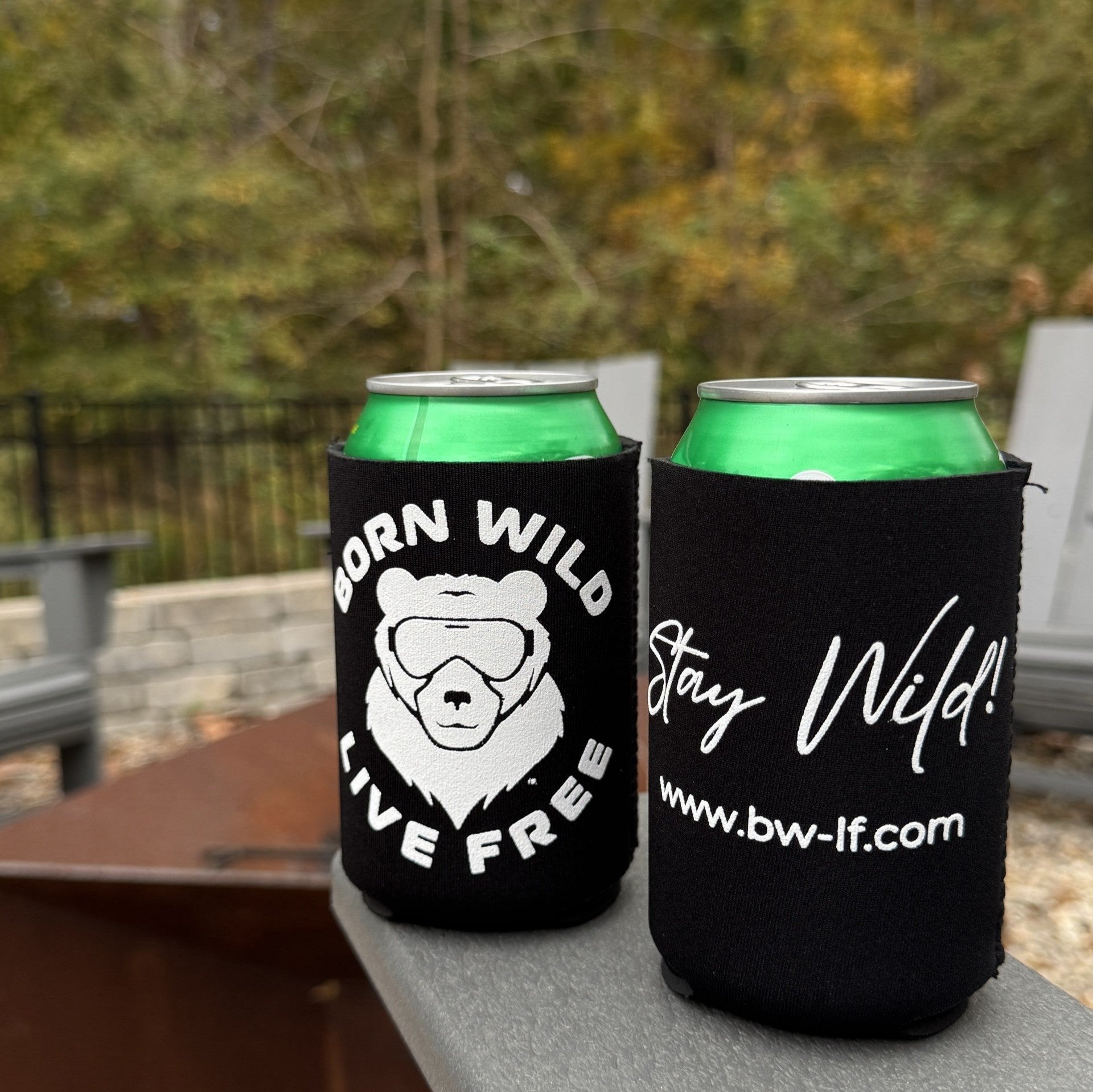 Born Wild Live Free Standard Koozie